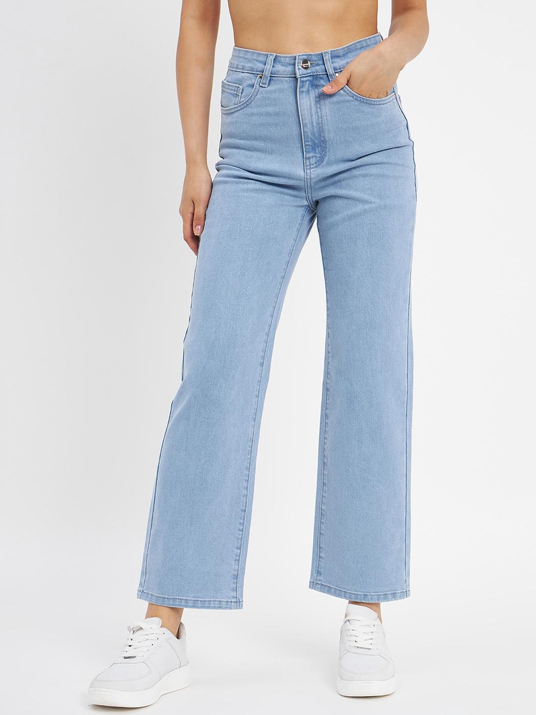 Buy Madame Women Mid Rise Clean Look Cotton Cropped Jeans - Jeans for ...