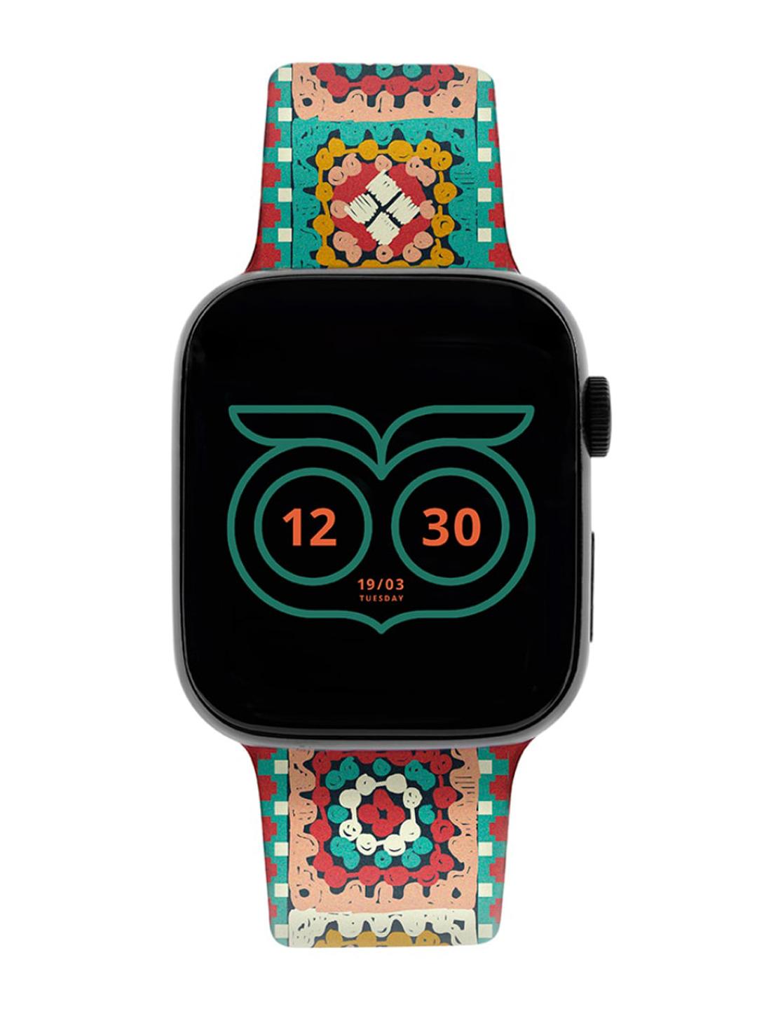 Buy Chumbak Mosaic Printed Temperature Monitor Smart Watch ...