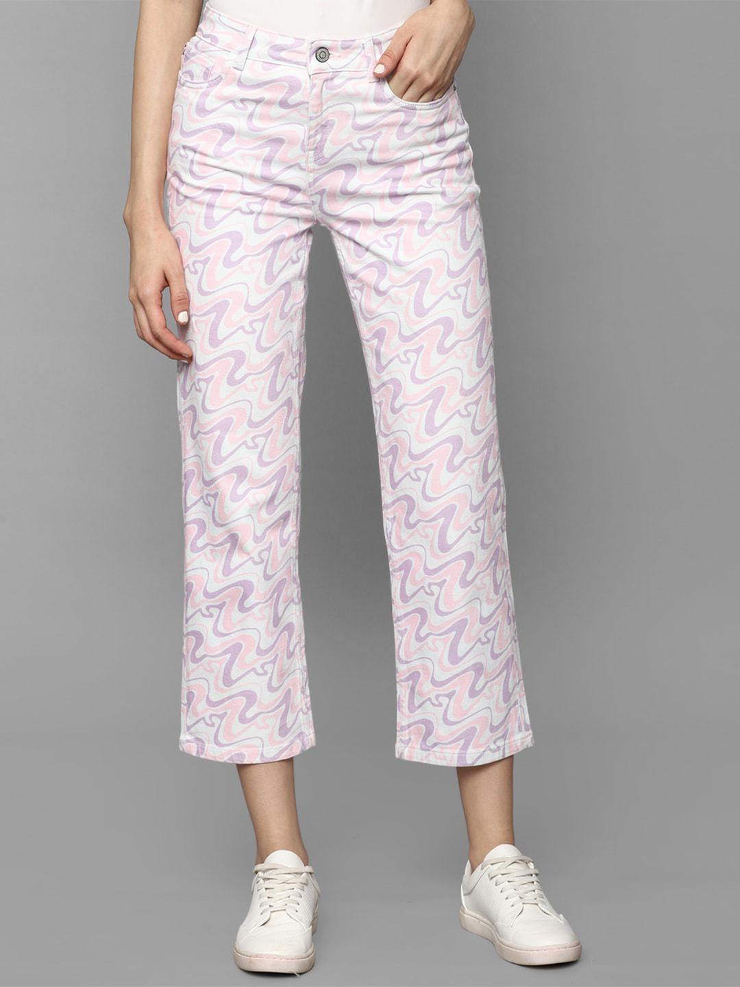 Buy Allen Solly Woman Mid Rise Regular Fit Cotton Jeans - Jeans for ...