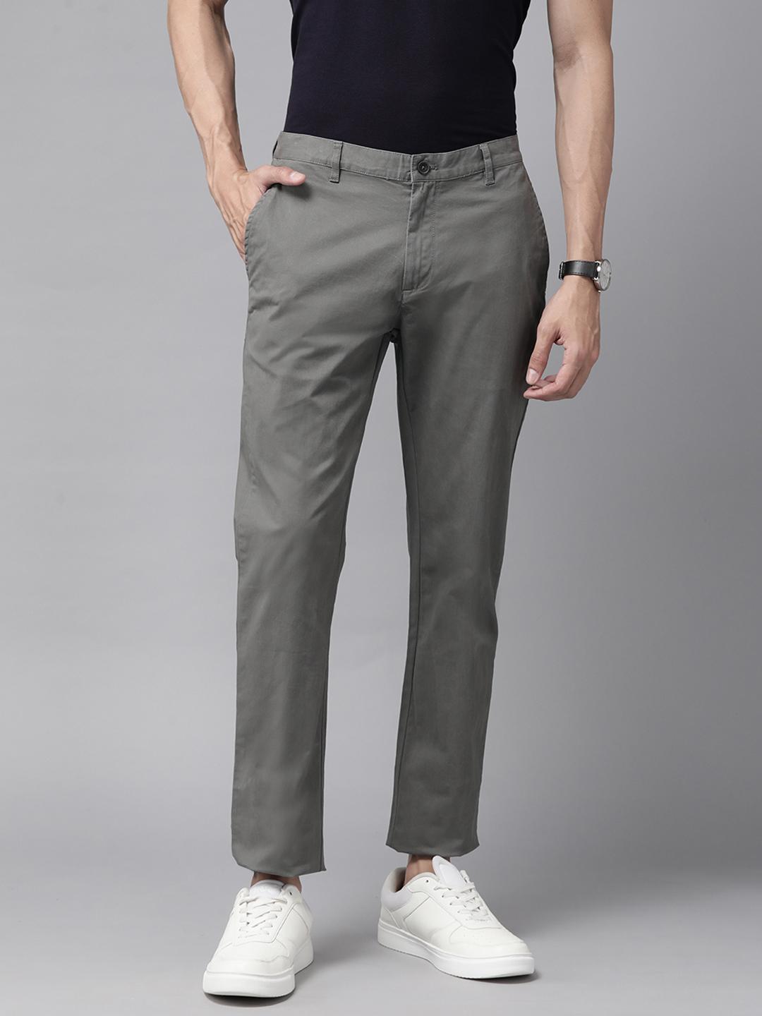 Buy Blackberrys Men Solid Slim Fit Trousers - Trousers for Men 24335036 ...