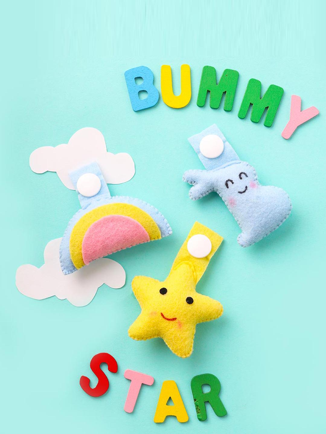 Buy SuperBottoms Infants Set Of 5 Handcrafted UNO Charms For Cloth ...