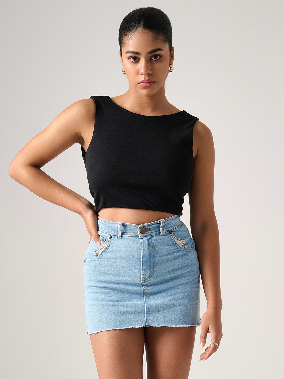 Buy Outcast Tie Up Detail Crop Top - Tops for Women 24414088 | Myntra