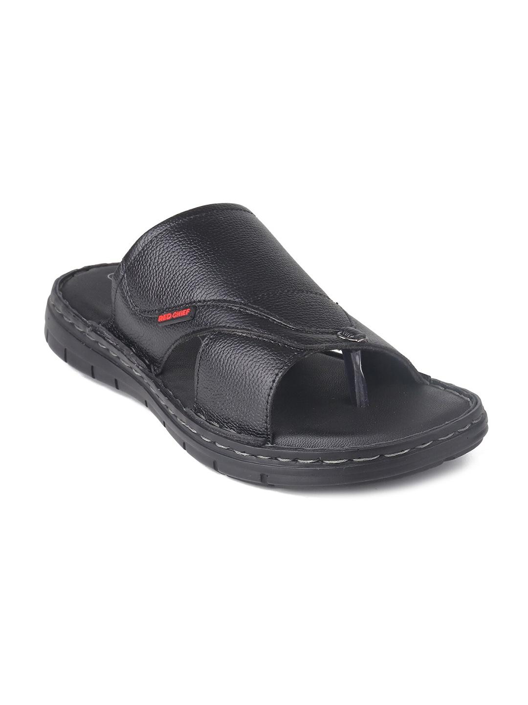 Buy Red Chief Men Textured Leather Comfort Sandals - Sandals for Men ...