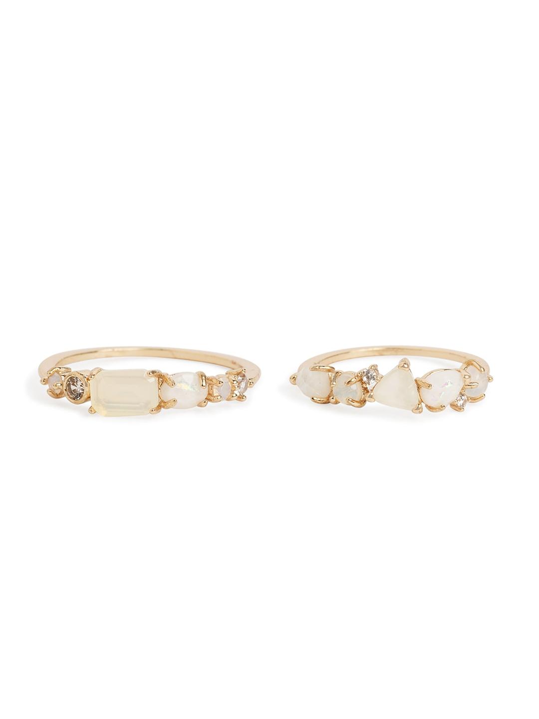 Buy ALDO Women Set Of 2 Stone Studded Finger Rings - Ring for Women ...