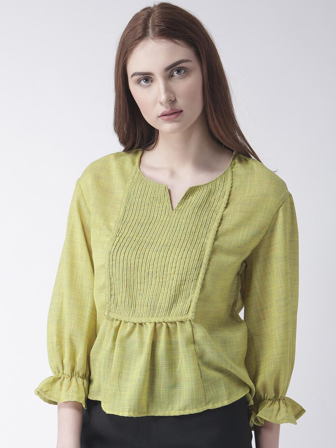 Buy Fusion Beats Puff Sleeve Regular Top - Tops for Women 24439542 | Myntra