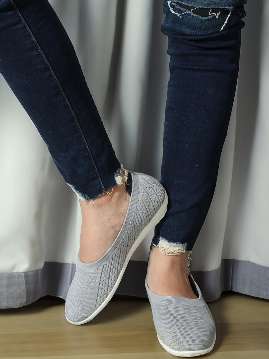 Buy Carlton London Sports Women Self Design Ballerinas Flats ...