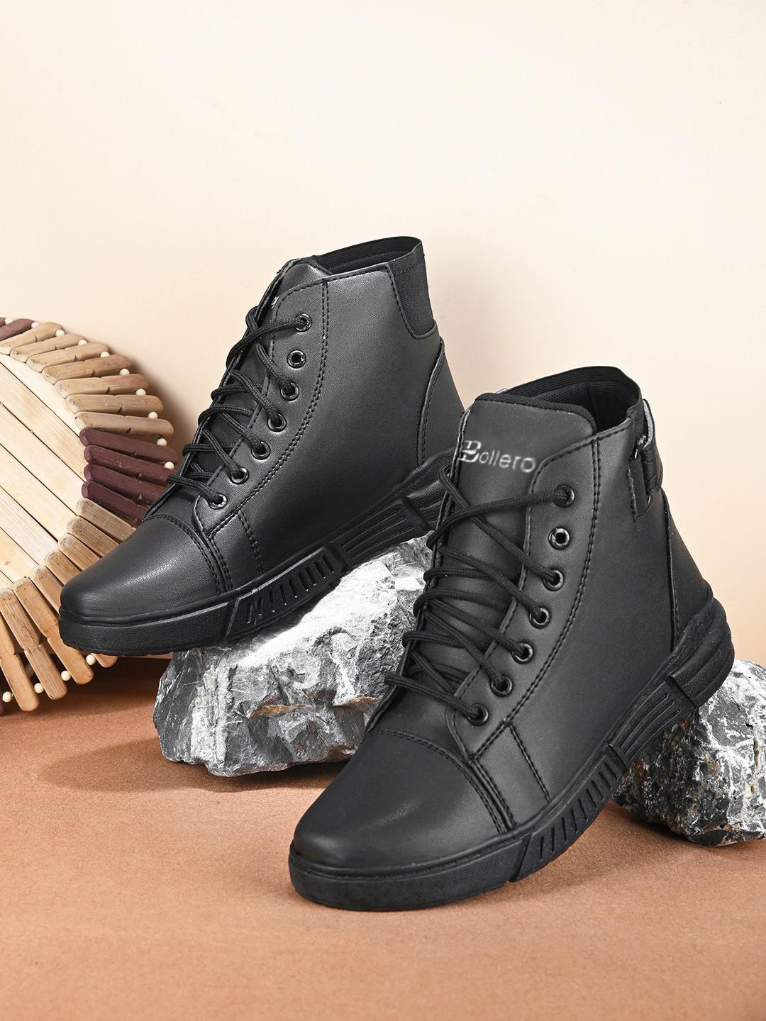 Buy Bollero Men High Top Lightweight Lace Up Sneakers - Casual Shoes ...