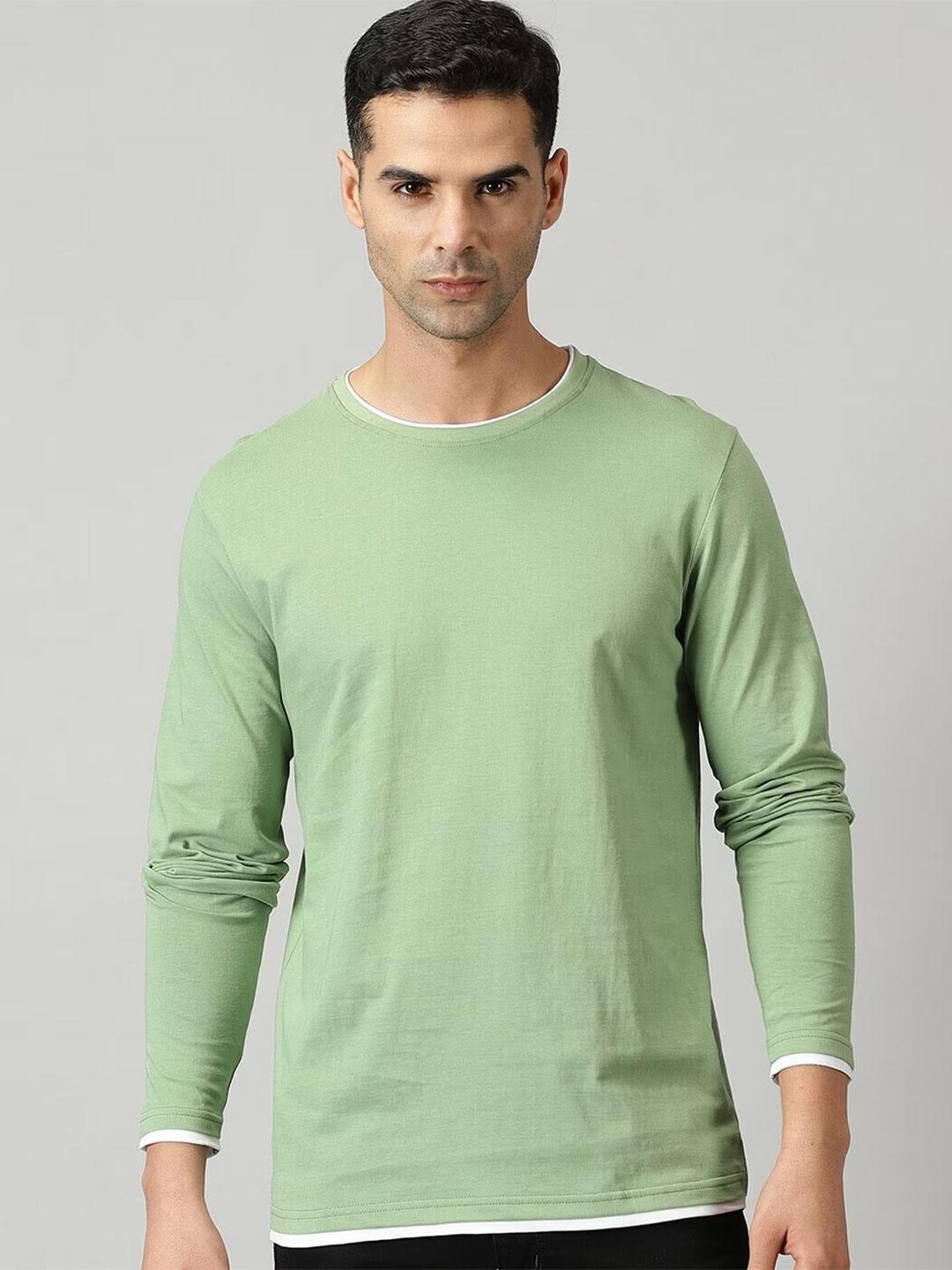 Buy THE HOLLANDER Long Sleeves Pure Cotton Casual T Shirt - Tshirts for ...
