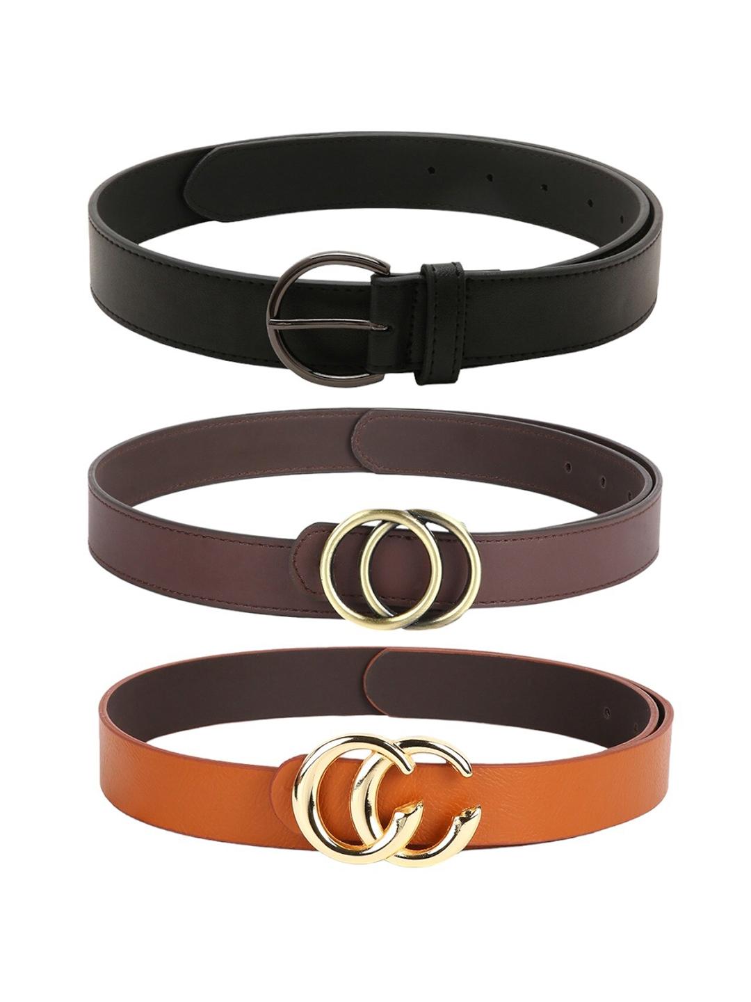Buy CRUSSET Women Set Of 3 Belt - Belts for Women 24477928 | Myntra