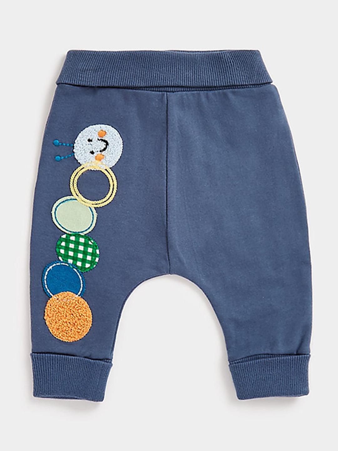 Buy Mothercare Infants Kids Graphic Printed Pure Cotton Joggers - Track ...