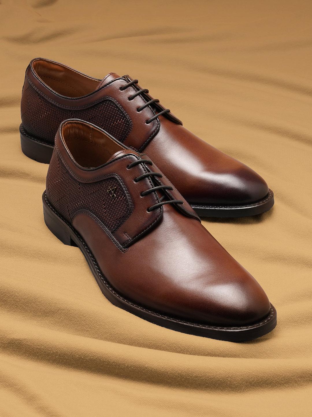 Buy Arrow Men Clone Formal Leather Derbys - Formal Shoes for Men ...