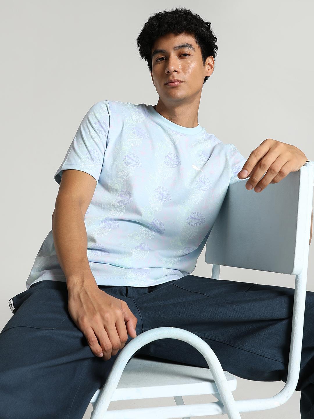 Buy Puma Holiday Printed Round Neck Cotton T Shirt - Tshirts for Men ...