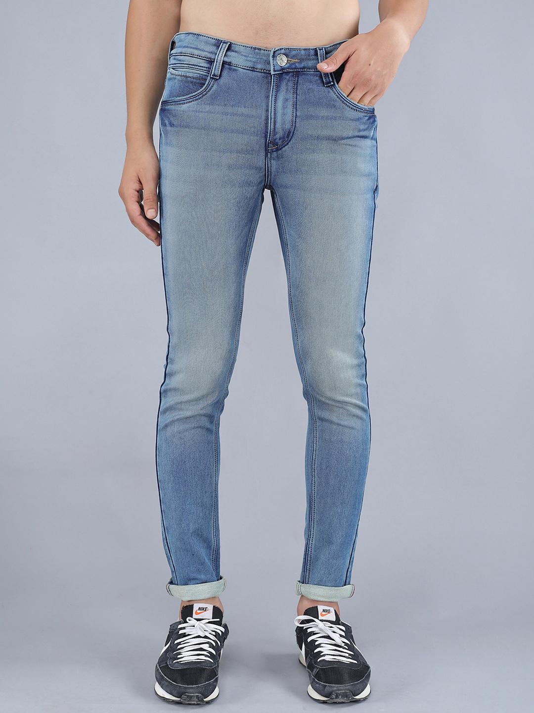 Buy TQS Men Slim Fit Heavy Fade Stretchable Jeans - Jeans for Men ...