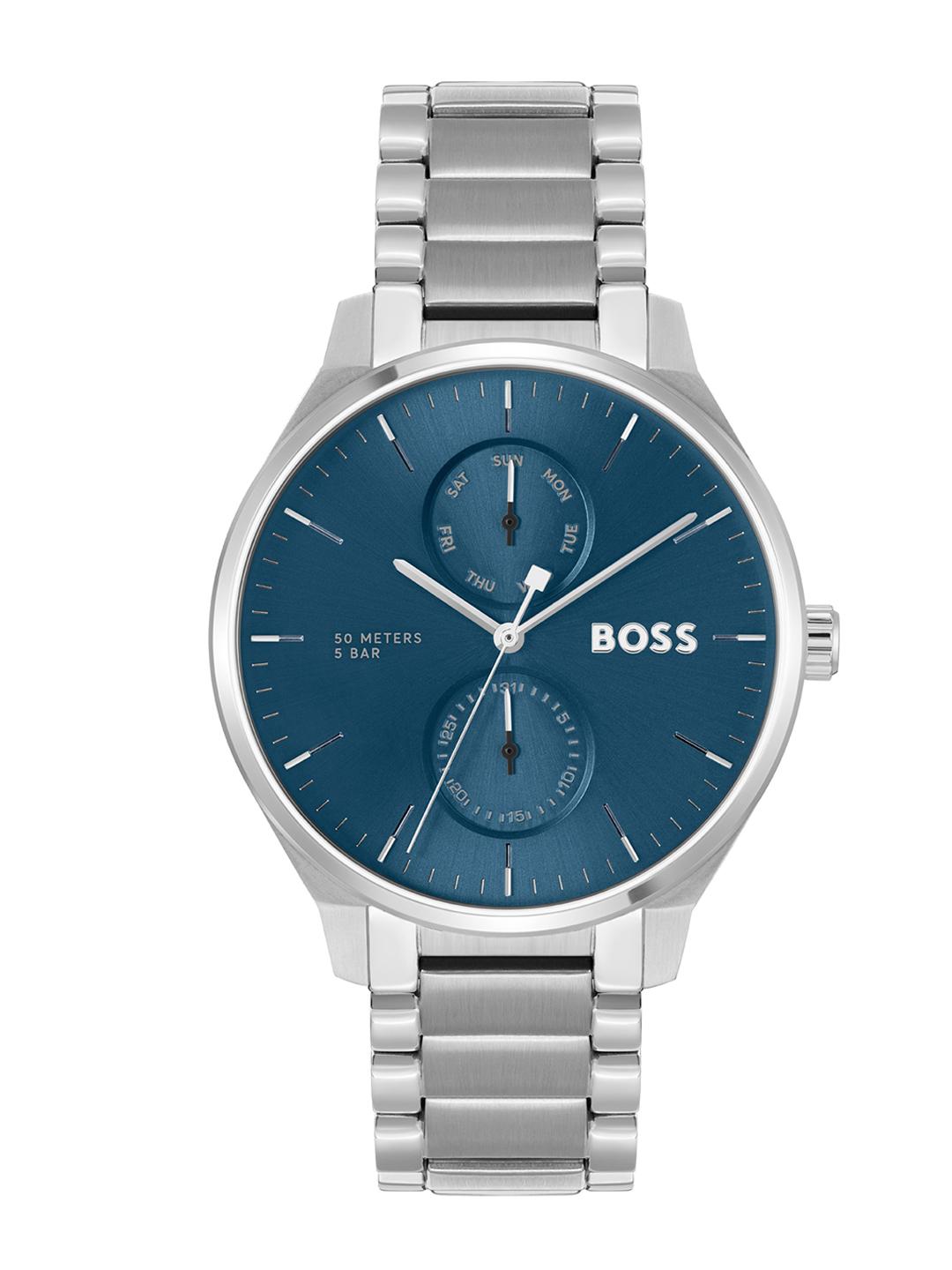 Buy BOSS Tyler Men Brass Dial & Stainless Steel Bracelet Style Straps ...