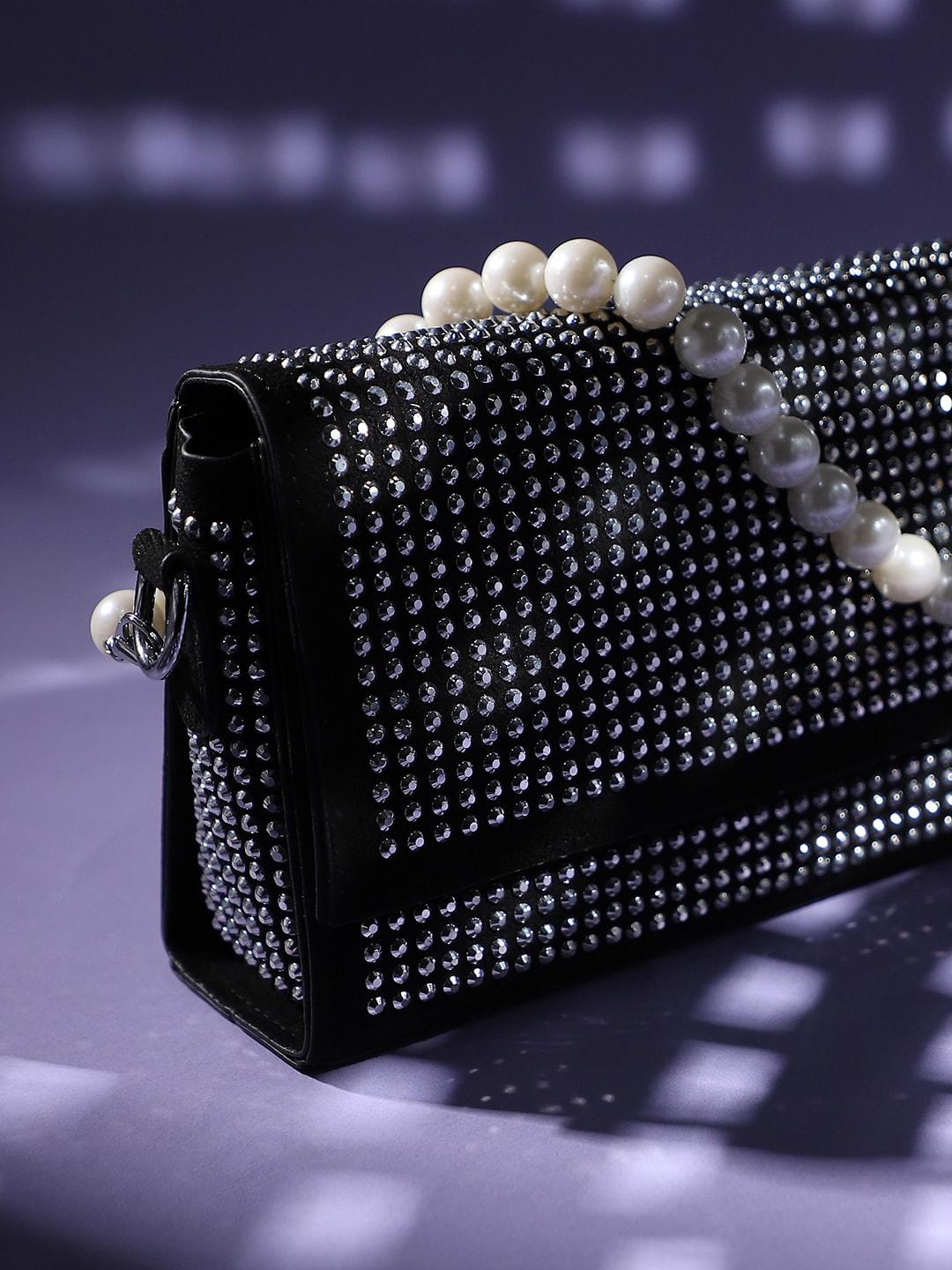 Buy HAUTE SAUCE Embellished Structured Satchel - Handbags for Women ...