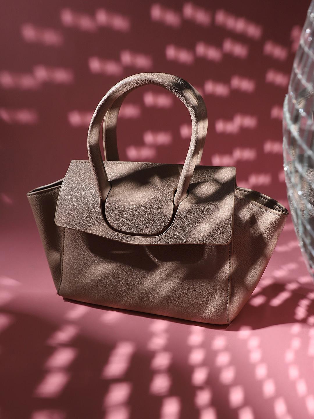 Buy HAUTE SAUCE Textured Handheld Bag With Flap Detail - Handbags for ...