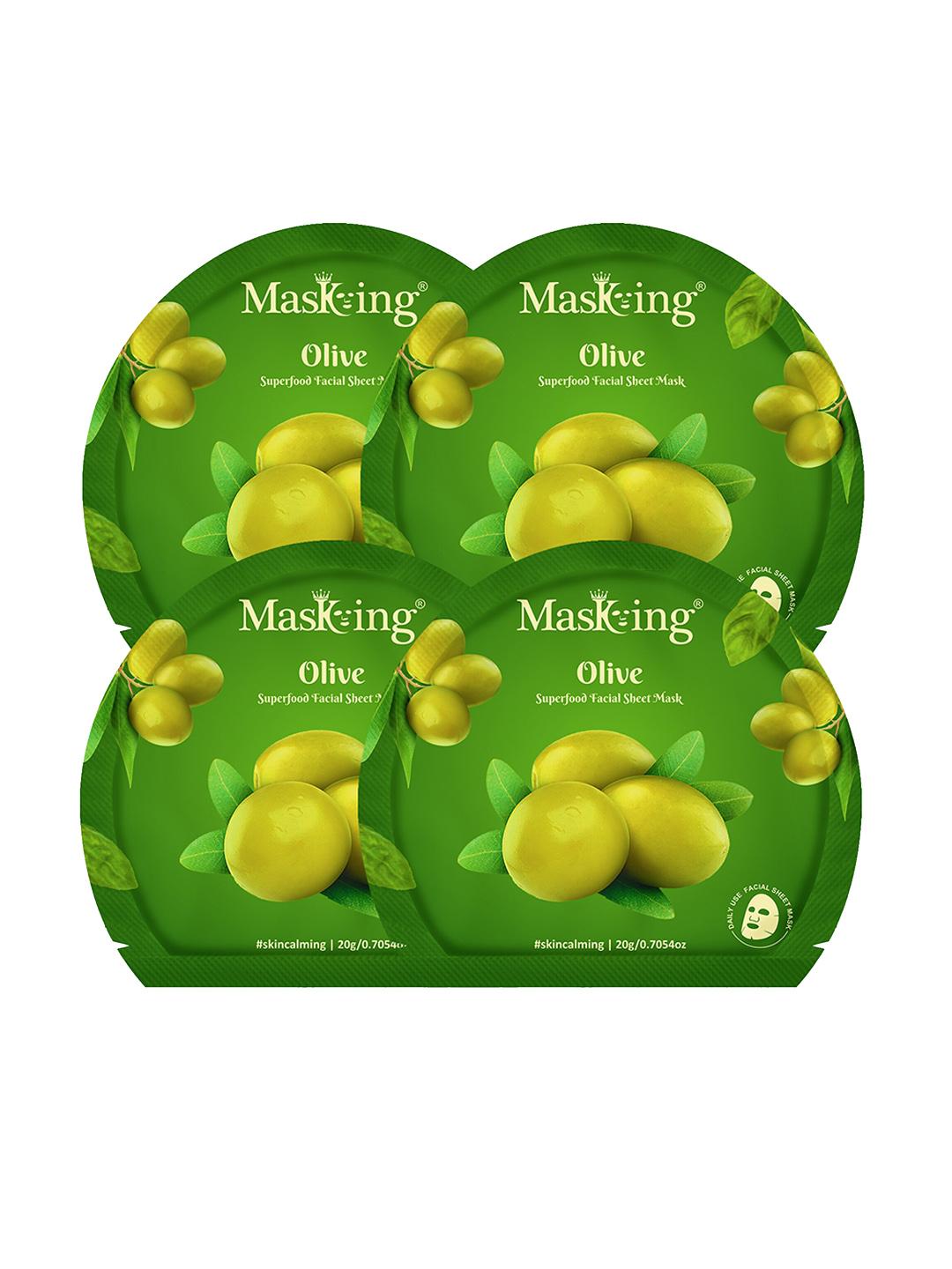 Buy Masking Pack Of 4 Superfood Olive Facial Sheet Masks - Sheet Masks ...