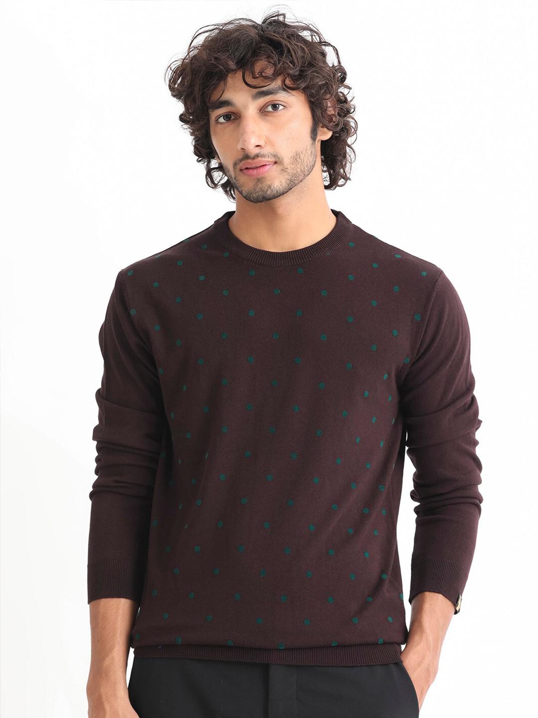 Buy RARE RABBIT Geometric Printed Pullover Sweaters - Sweaters for Men ...