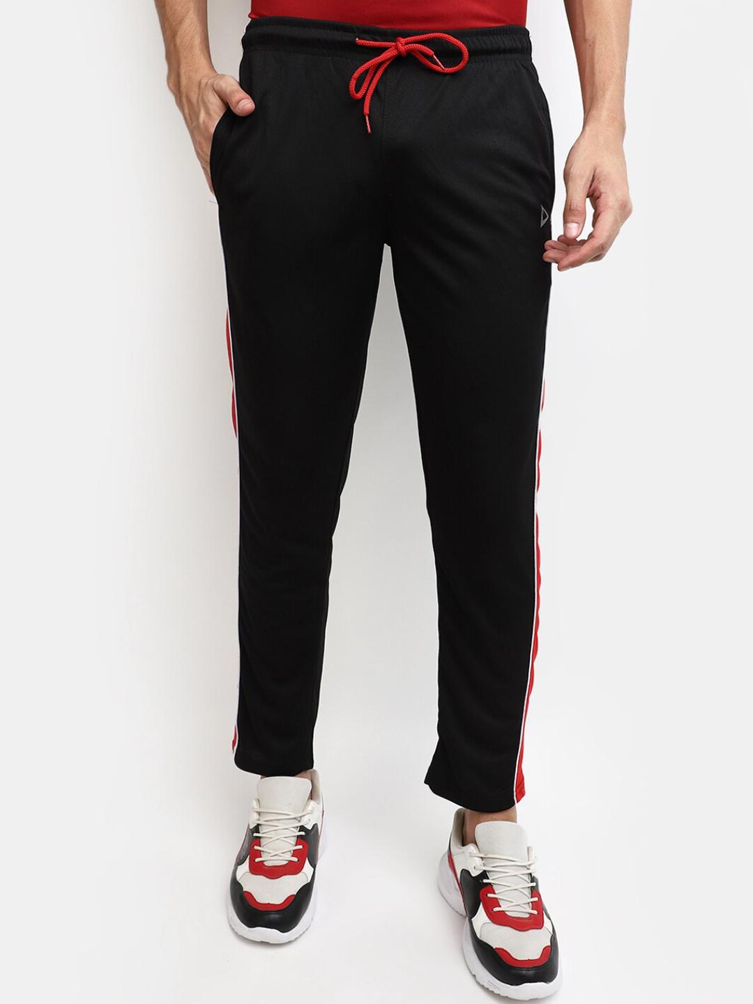 Buy V Mart Men Colourblocked Regular Fit Mid Rise Track Pants - Track ...