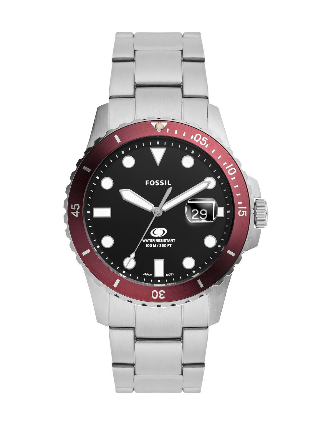 Buy Fossil Men Round Dial Water Resistance Analogue Watch FS6013 ...