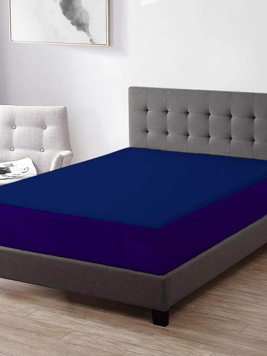 Buy Adbeni Home Blue 200 GSM Terry Cotton Twin Bed Waterproof Mattress ...