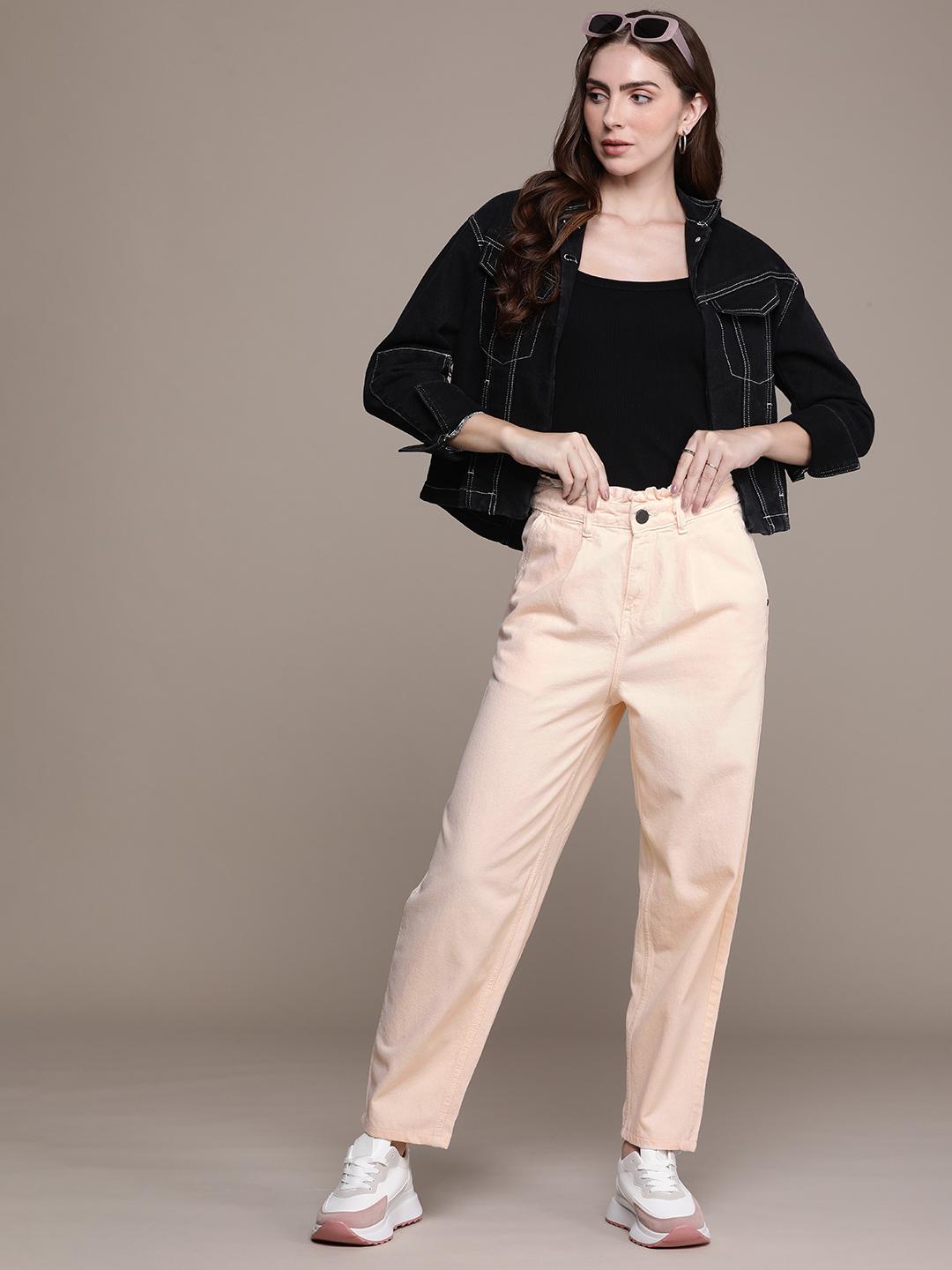 Buy Moda Rapido Women Pure Cotton High Rise Relaxed Fit Jeans - Jeans ...