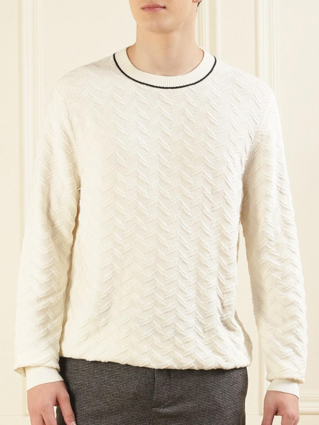 Buy Ted Baker Geometric Self Design Pullover - Sweaters for Men ...