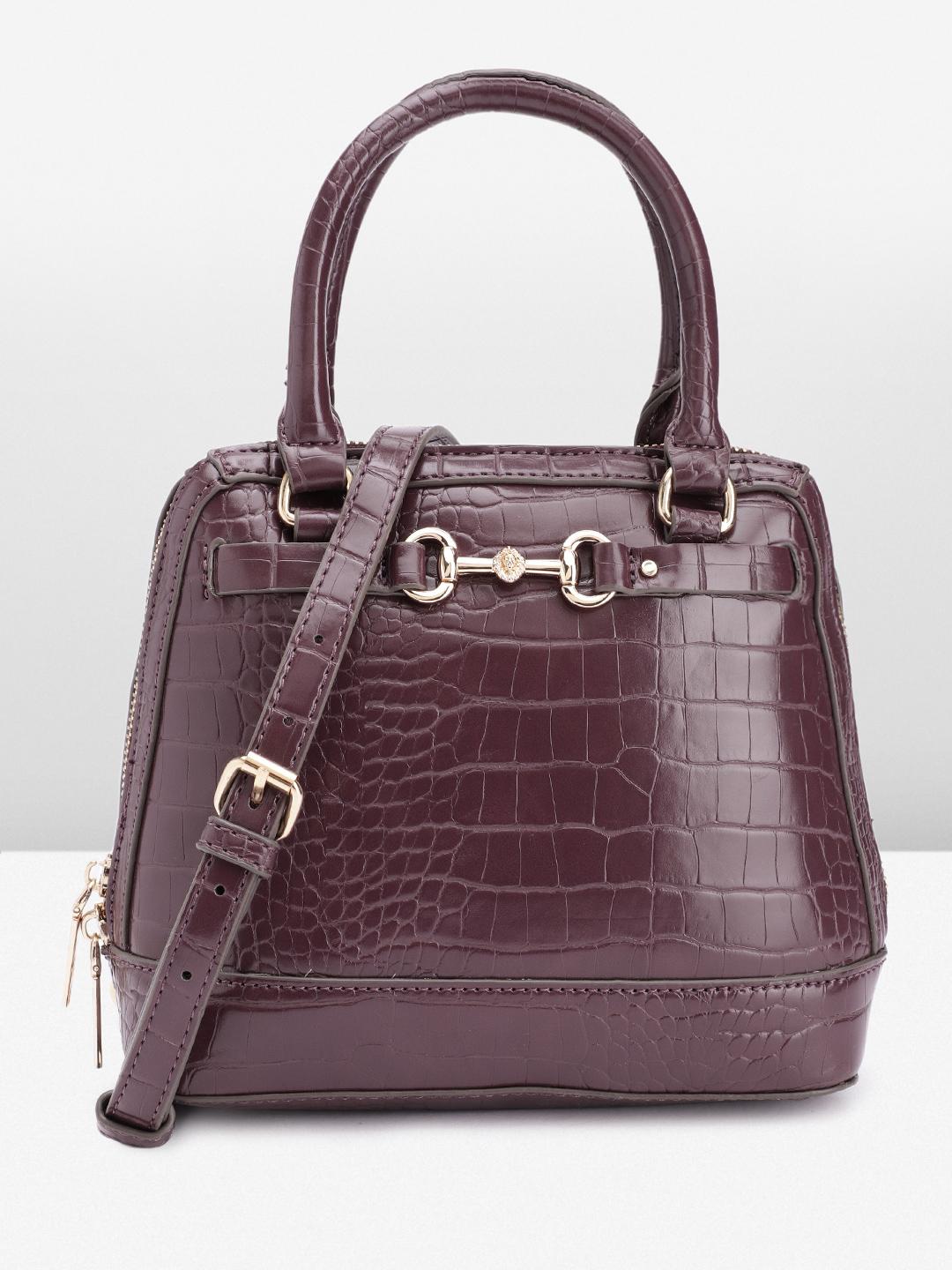 Buy ANNE KLEIN Croc Textured Structured Handheld Bag - Handbags for ...