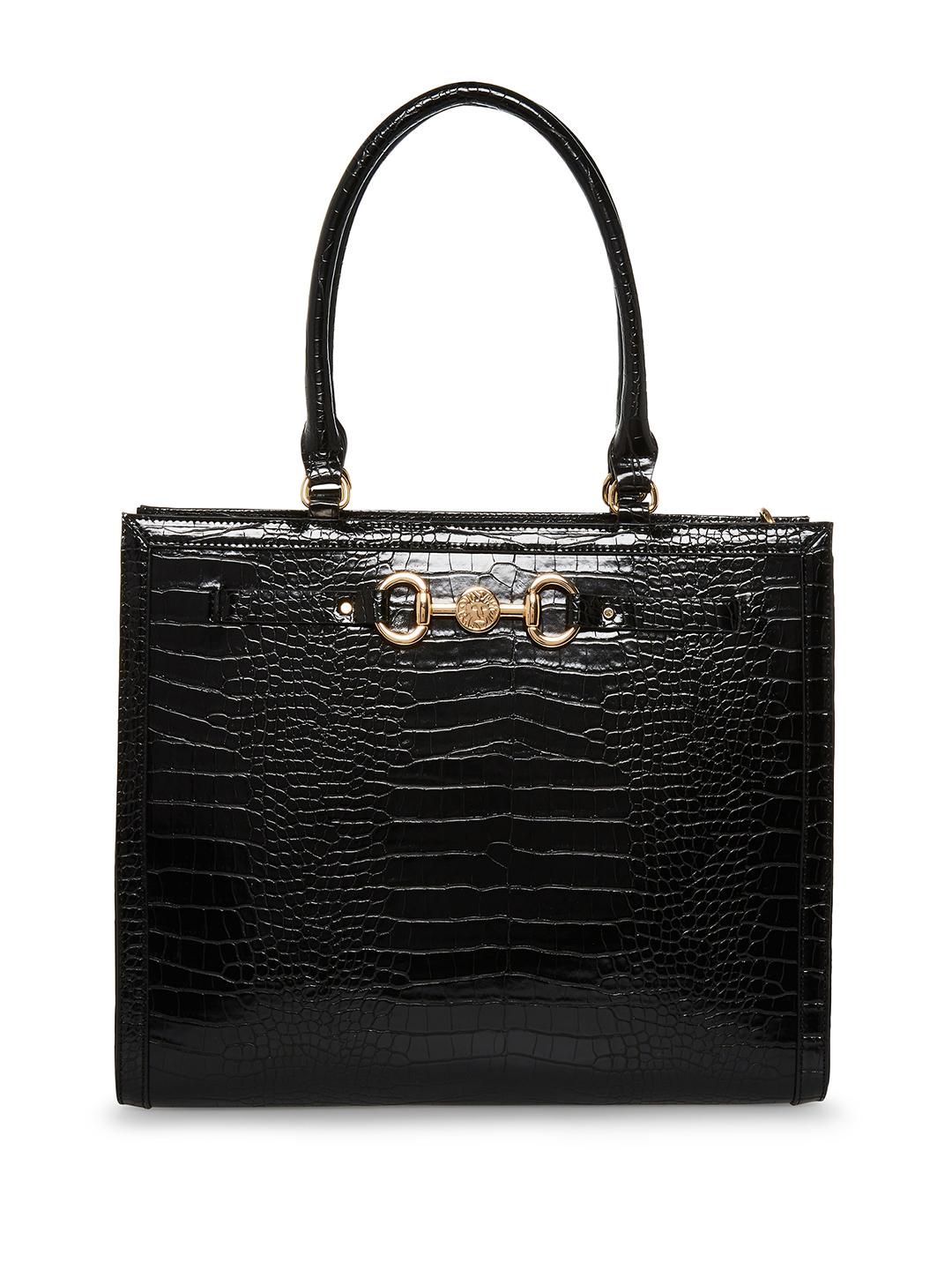 Buy ANNE KLEIN Croc Textured Structured Handheld Bag - Handbags for ...