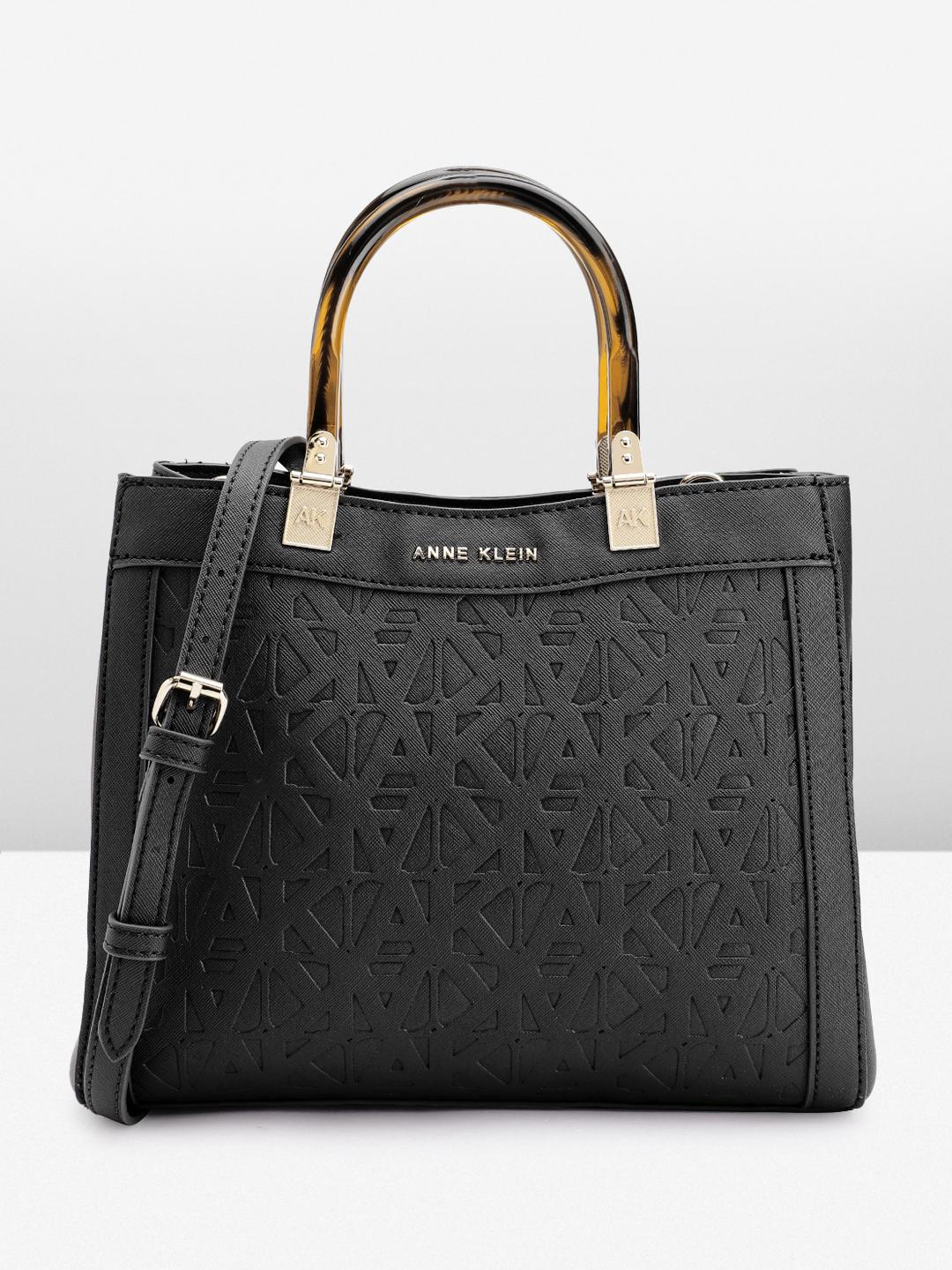 Buy ANNE KLEIN Brand Logo Textured Structured Handheld Bag - Handbags ...