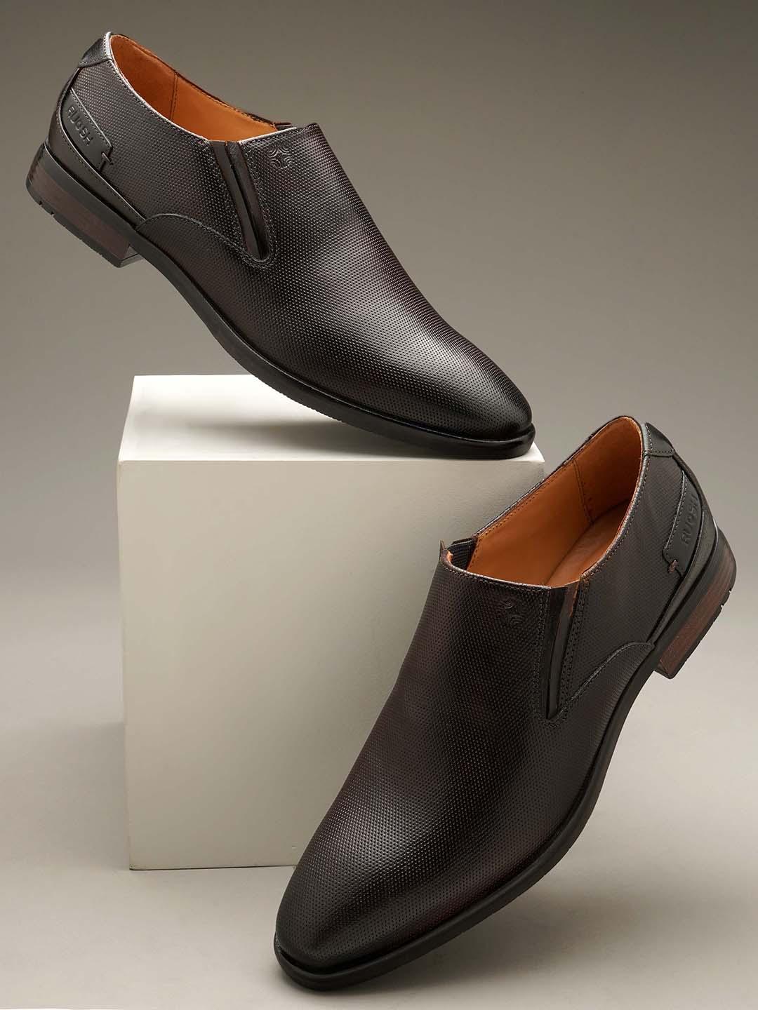 Buy Ruosh Men Leather Formal Slip On Shoes - Formal Shoes for Men ...