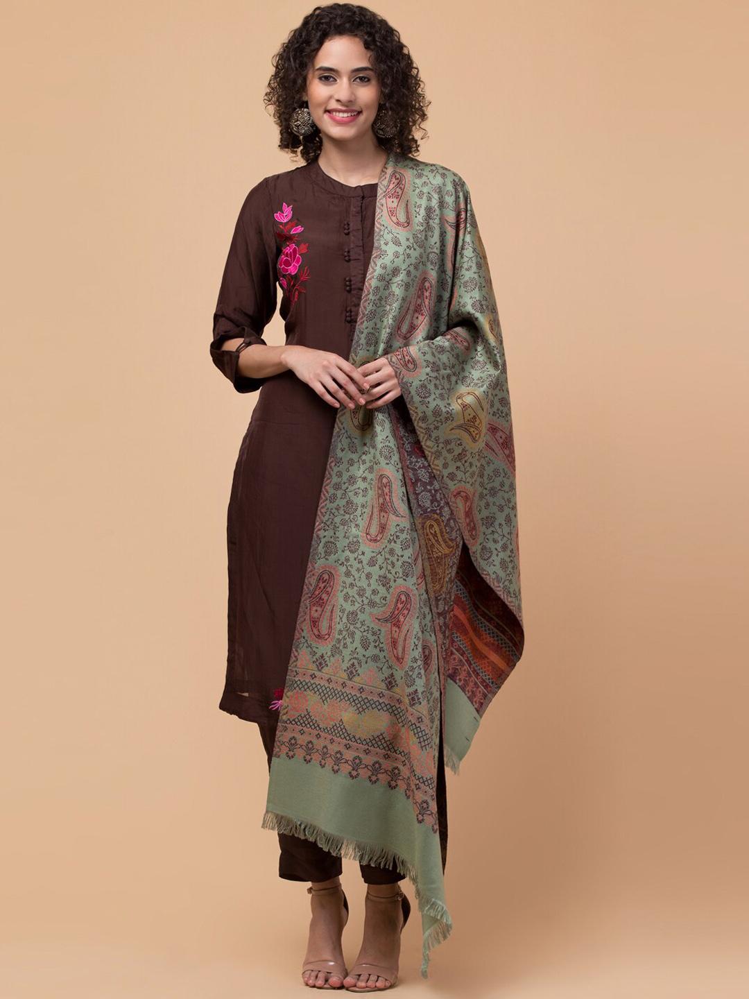 Buy Tweedle Paisley Printed Wollen Shawl - Shawl for Women 24755594 ...