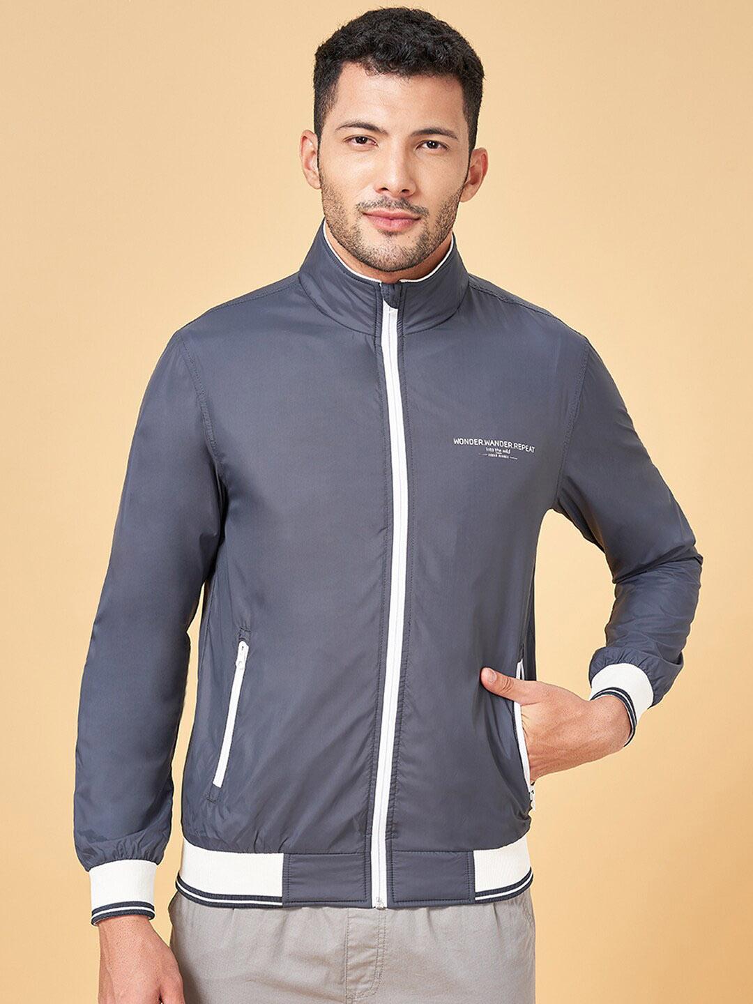 Buy Urban Ranger By Pantaloons Mock Collar Bomber Jacket - Jackets for ...