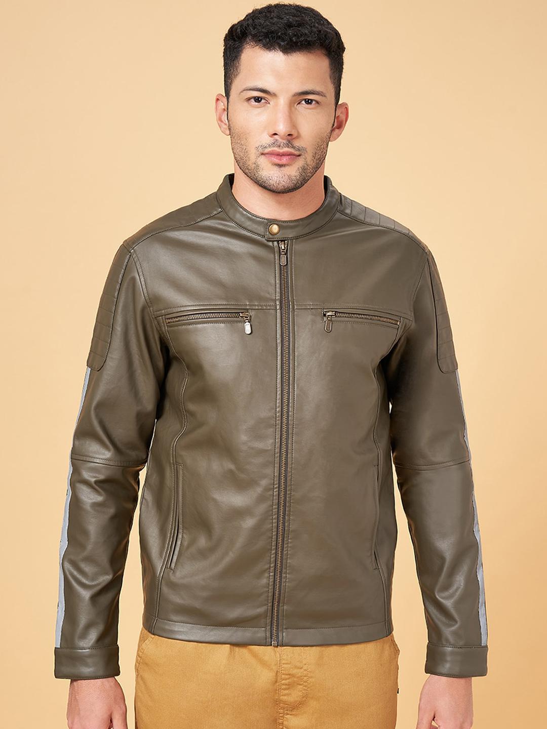 Buy Urban Ranger By Pantaloons Mandarin Collar Biker Jacket - Jackets ...