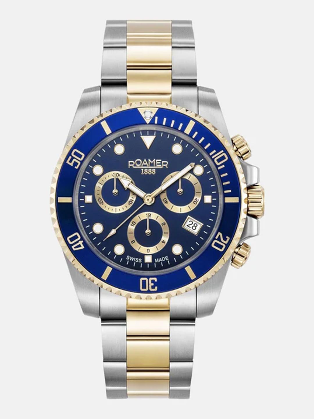 Buy ROAMER Men Stainless Steel Bracelet Style Straps Analogue Watch ...