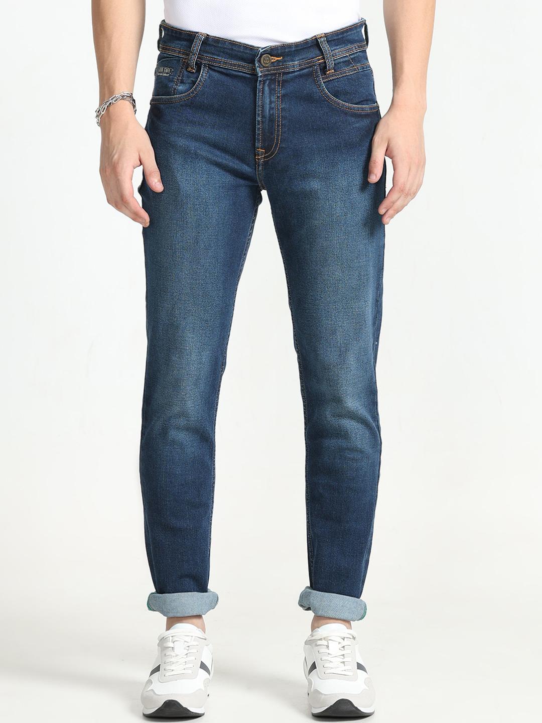Buy Jean Cafe Men Cotton Jean Slim Fit Clean Look Light Fade Jeans ...