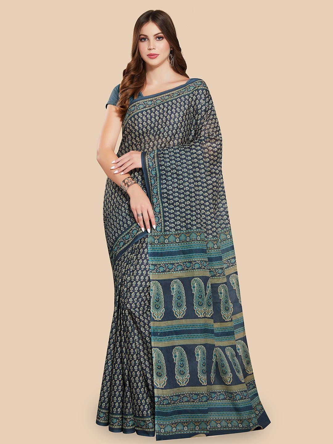 Buy Rani Saahiba Dabu Printed Pure Cotton Saree - Sarees for Women ...