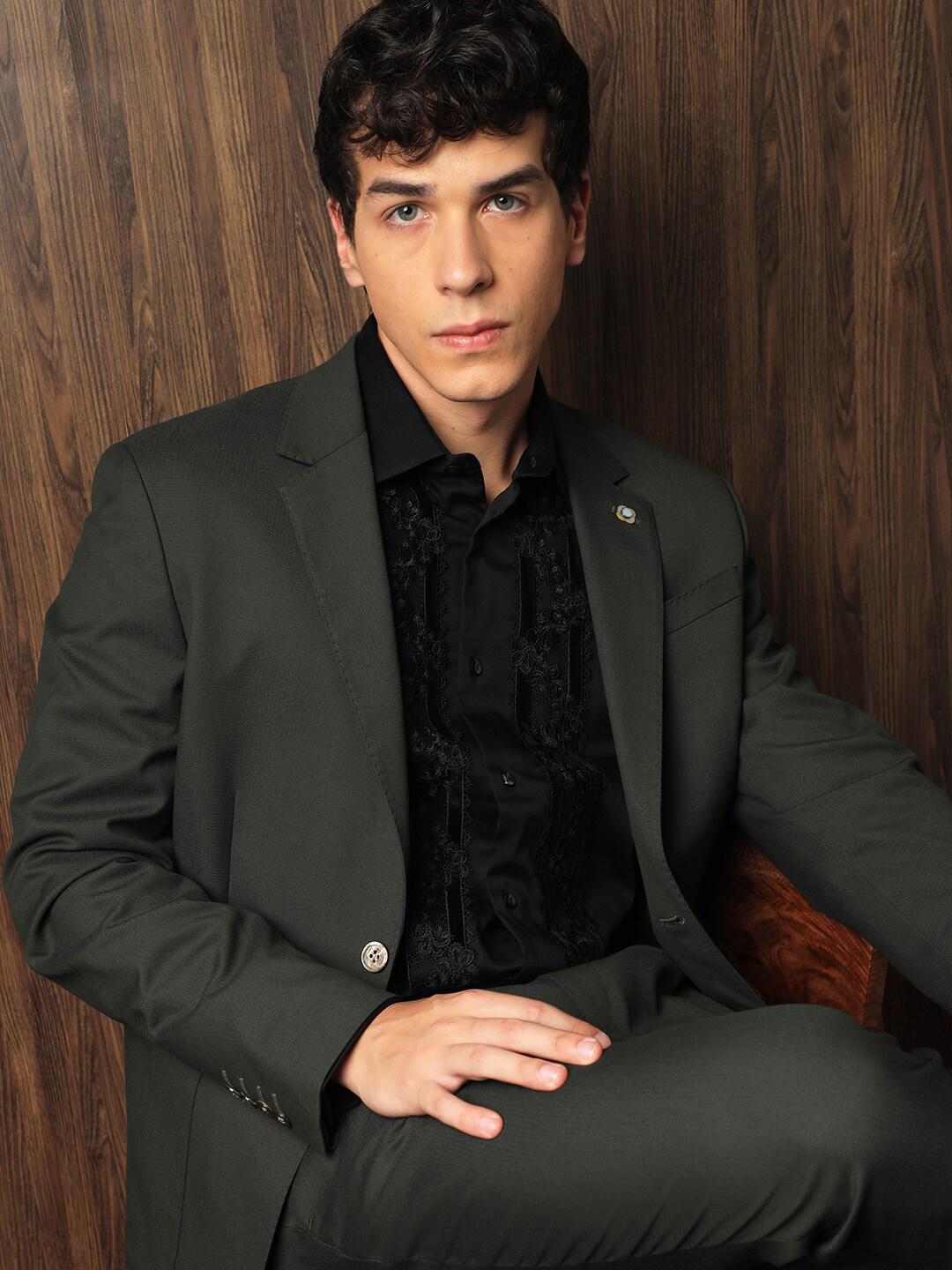 Buy RARE RABBIT Single Breasted Slim Fit Two Piece Suit - Suits for Men ...