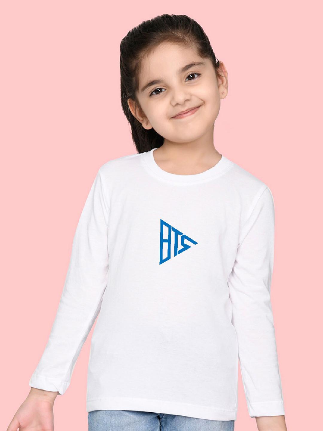 Buy NUSYL Girls Typography Printed Round Neck T Shirt - Tshirts for ...