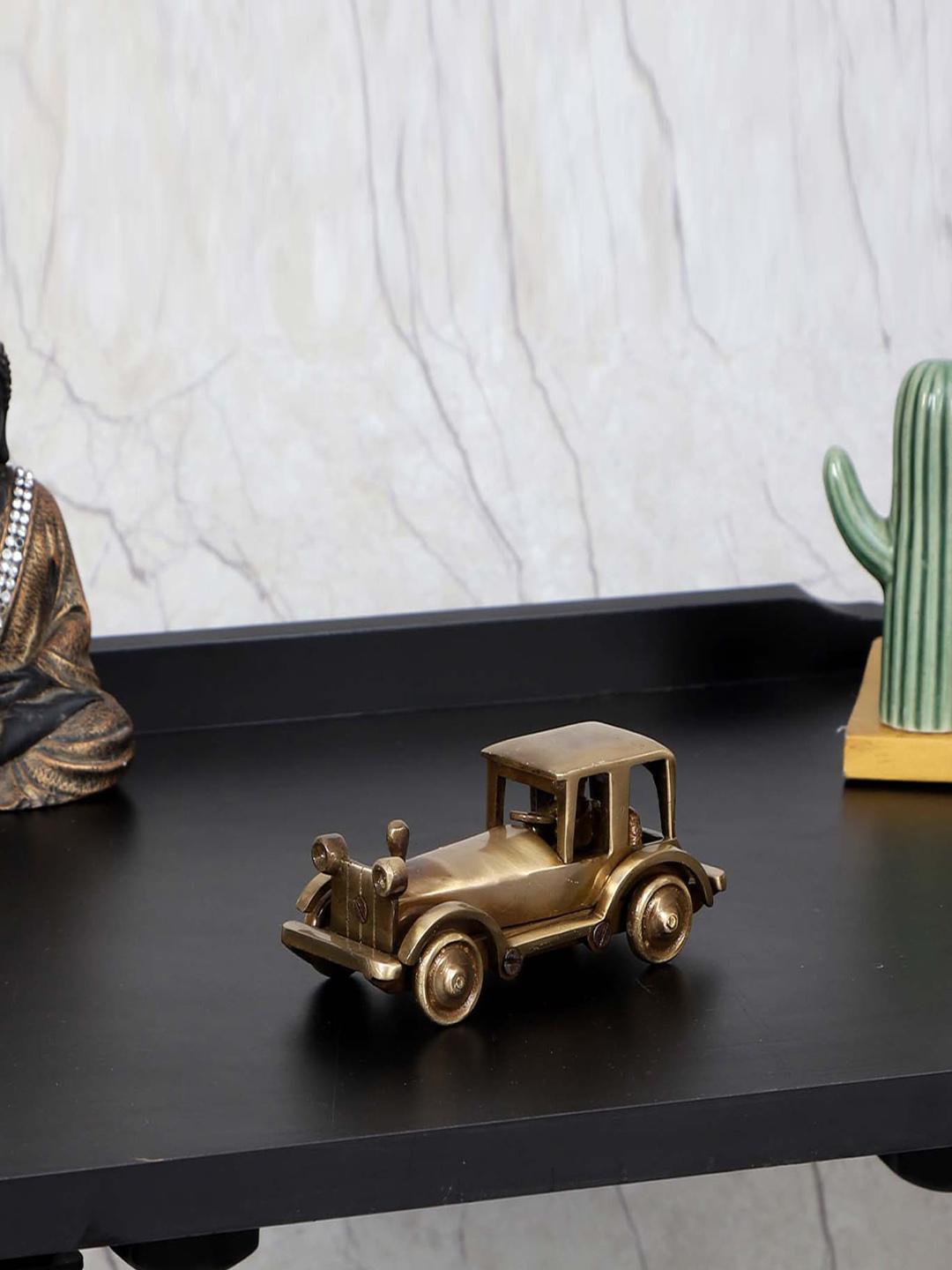 Buy Two Moustaches Brown Toned Textured Motor Car Figurine Showpieces ...
