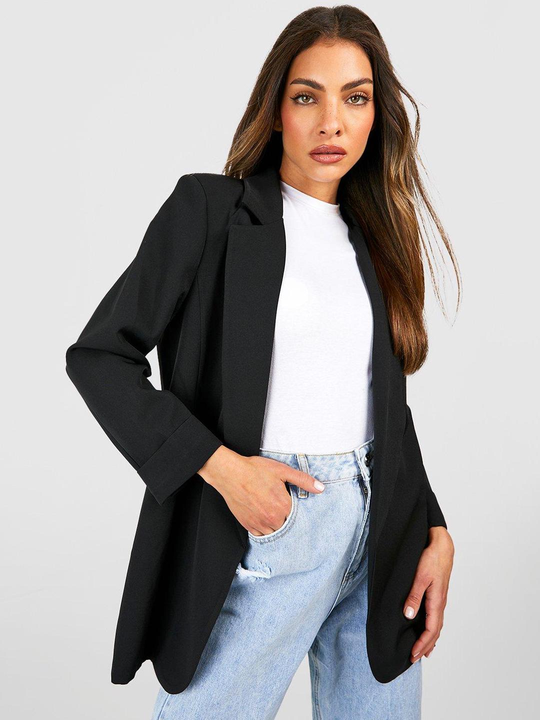 Buy Boohoo Relaxed Fit Blazer - Blazers for Women 24826032 | Myntra