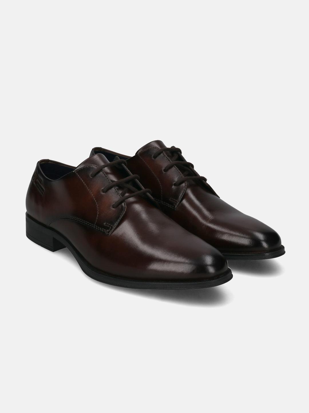 Buy Bugatti Men Zavinio Leather Formal Derbys - Formal Shoes for Men ...