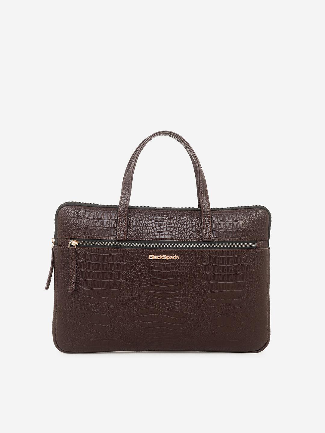 Buy Black Spade Women 13 Inch Textured Laptop Bag - Laptop Bag for ...
