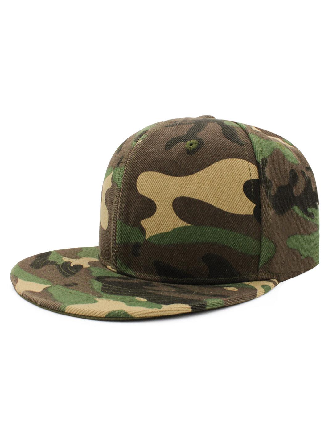 Buy JENNA Unisex Camouflage Printed Adjustable Flat Cap - Caps for ...