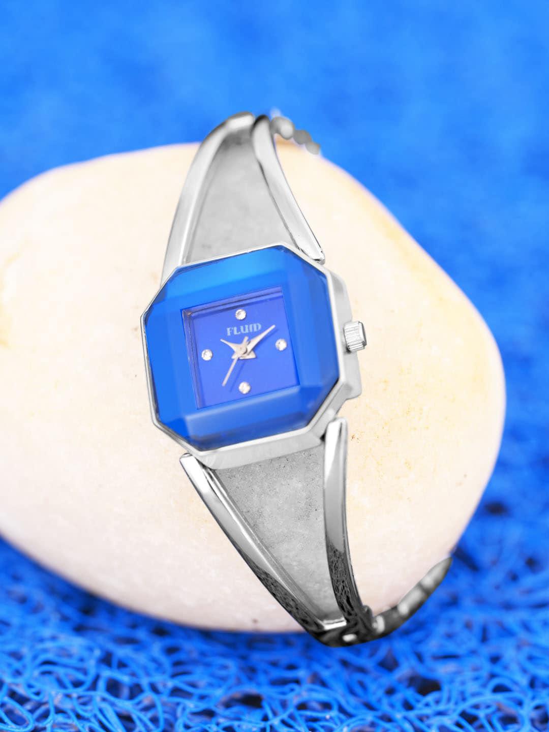 Buy FLUID Women Silver Toned Straps Analogue Watch FLWatch23 009 SL01 ...