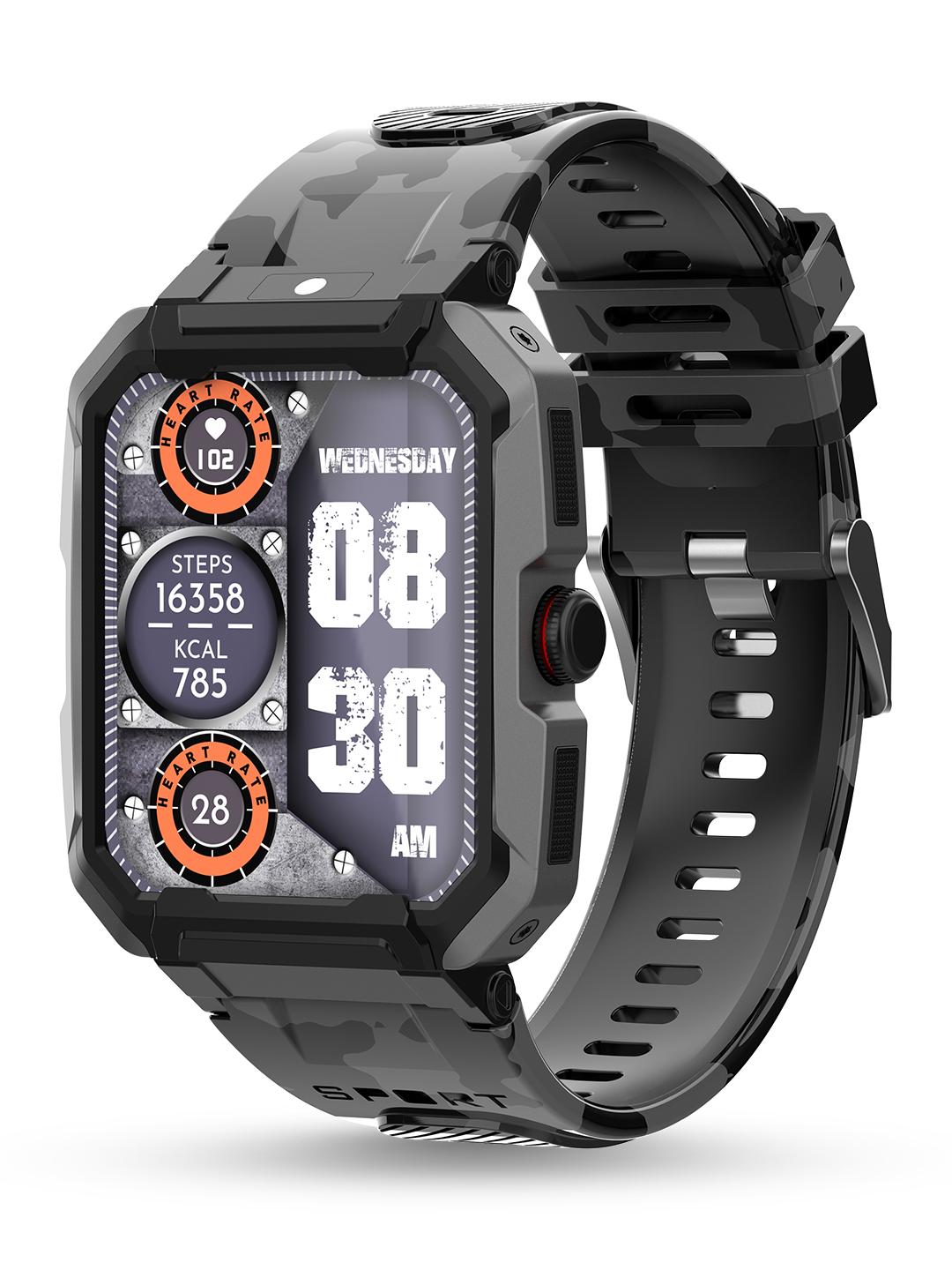 Buy Pebble Dare HD Display Rugged Design Smartwatch With Rotating Crown ...