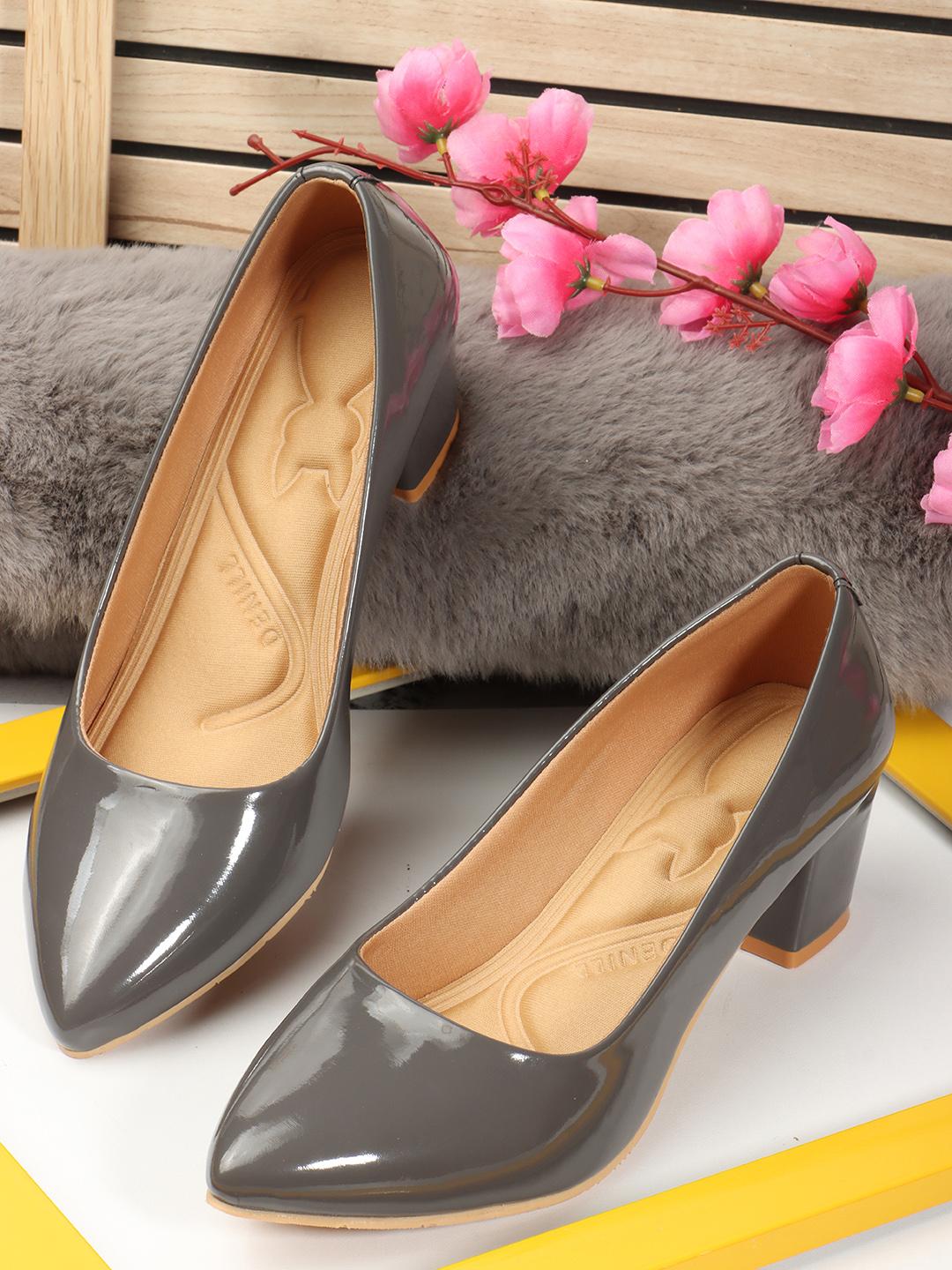 Buy Denill Pointed Toe Work Block Pumps - Heels for Women 24912114 | Myntra