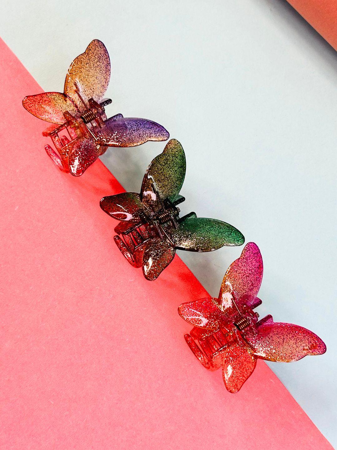 Buy LAIDA Women Set Of 3 Embellished Claw Clip - Hair Accessory for ...