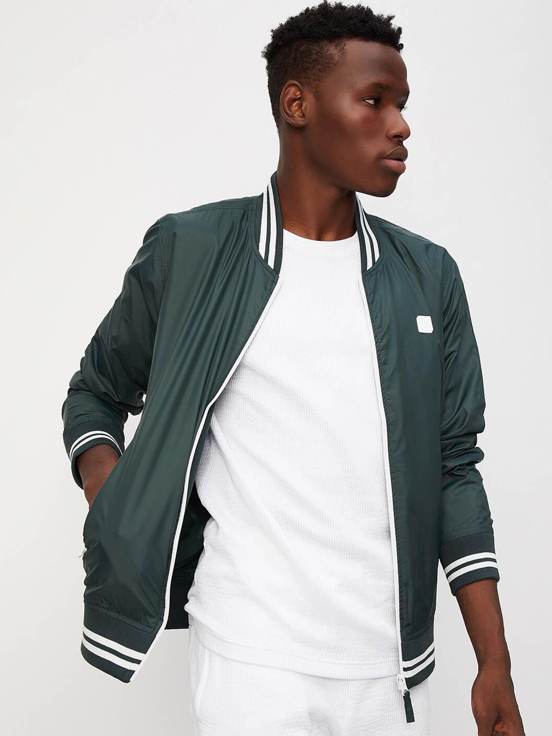 Buy Max Striped Stand Collar Varsity Jacket - Jackets for Men 24939048 ...