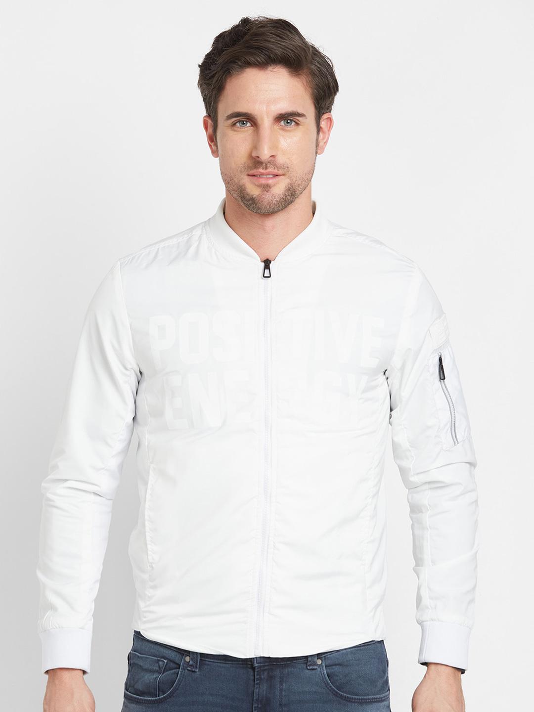 Buy Being Human Stand Collar Bomber Jacket With Zip Detail - Jackets ...